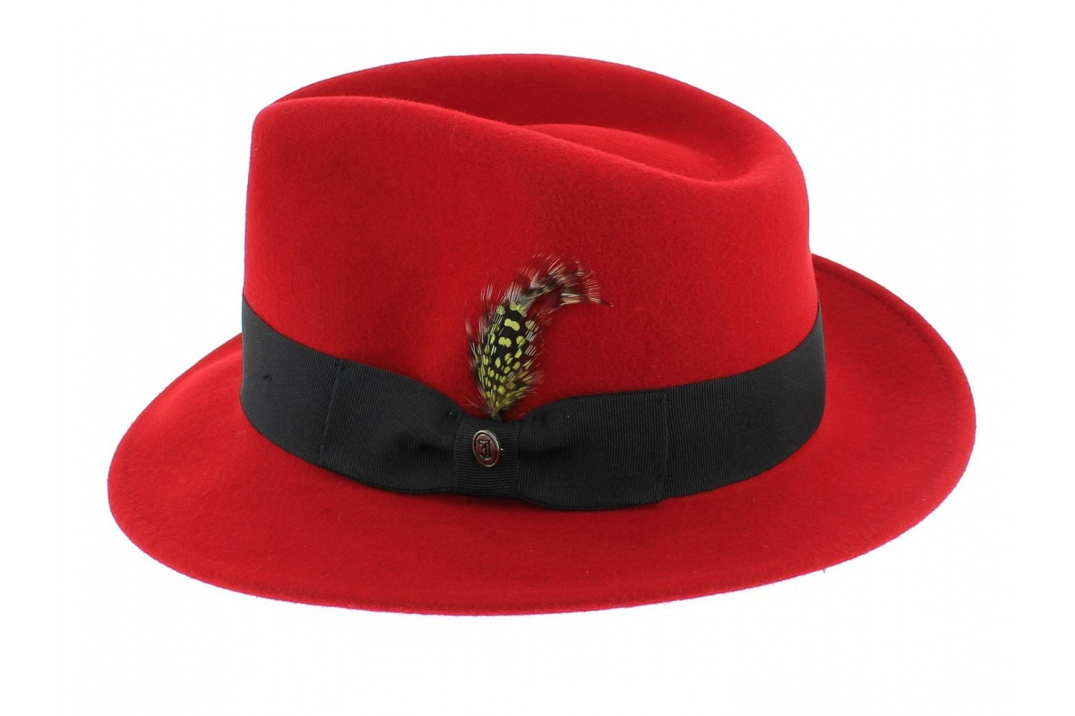 Chapeau Fedora Rouge Pachuco - Jaxon